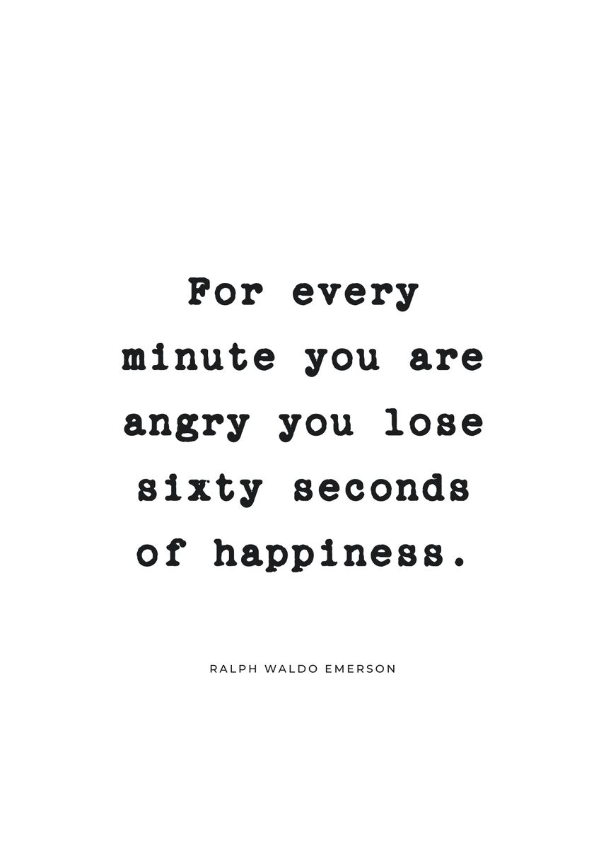 'Sixty Seconds Quote' Poster, picture, metal print, paint by Visitify ...