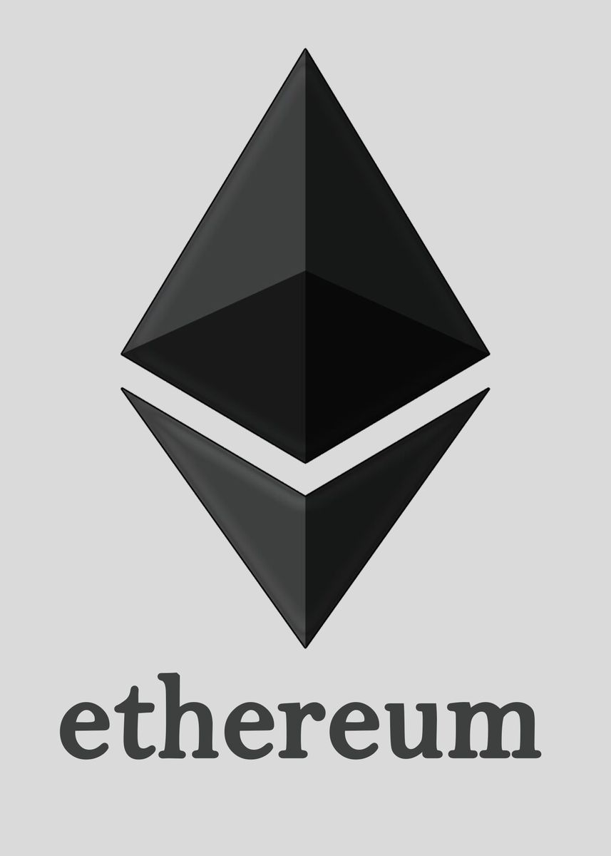 'Ethereum Symbol' Poster, picture, metal print, paint by Max Ronn ...