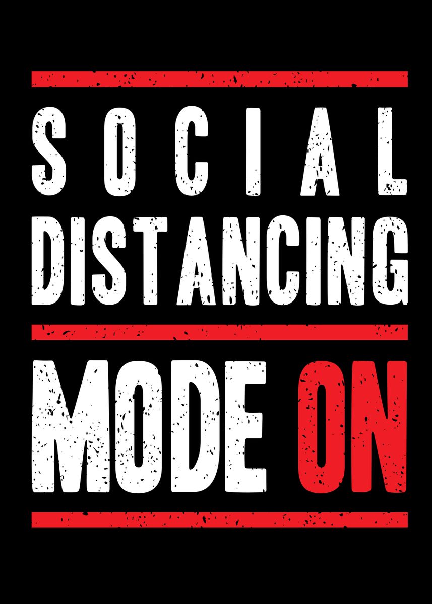 'Social Distance' Poster, picture, metal print, paint by ZS C O M M E R ...