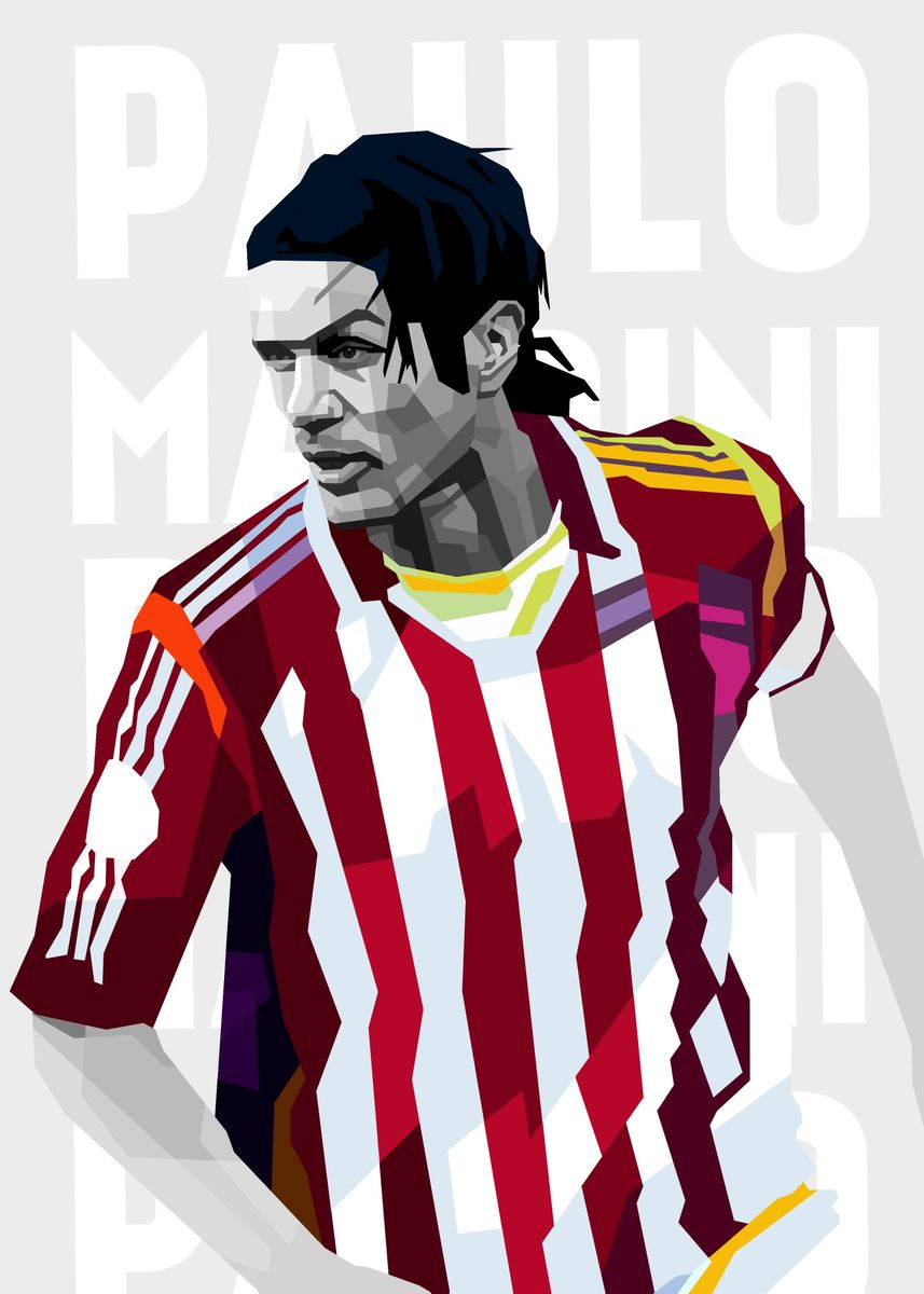 'Paulo Cesar MALDINI' Poster, picture, metal print, paint by WLFS ...