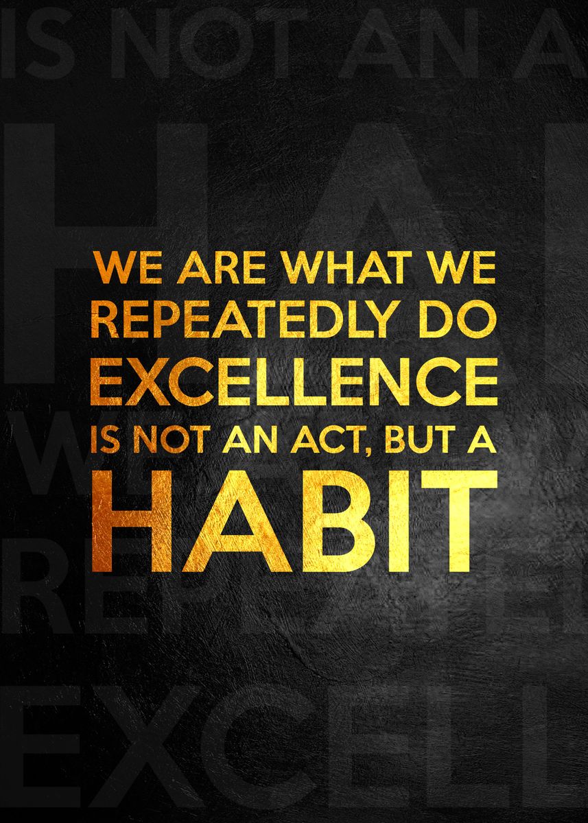 'Excellence' Poster by ABConcepts | Displate