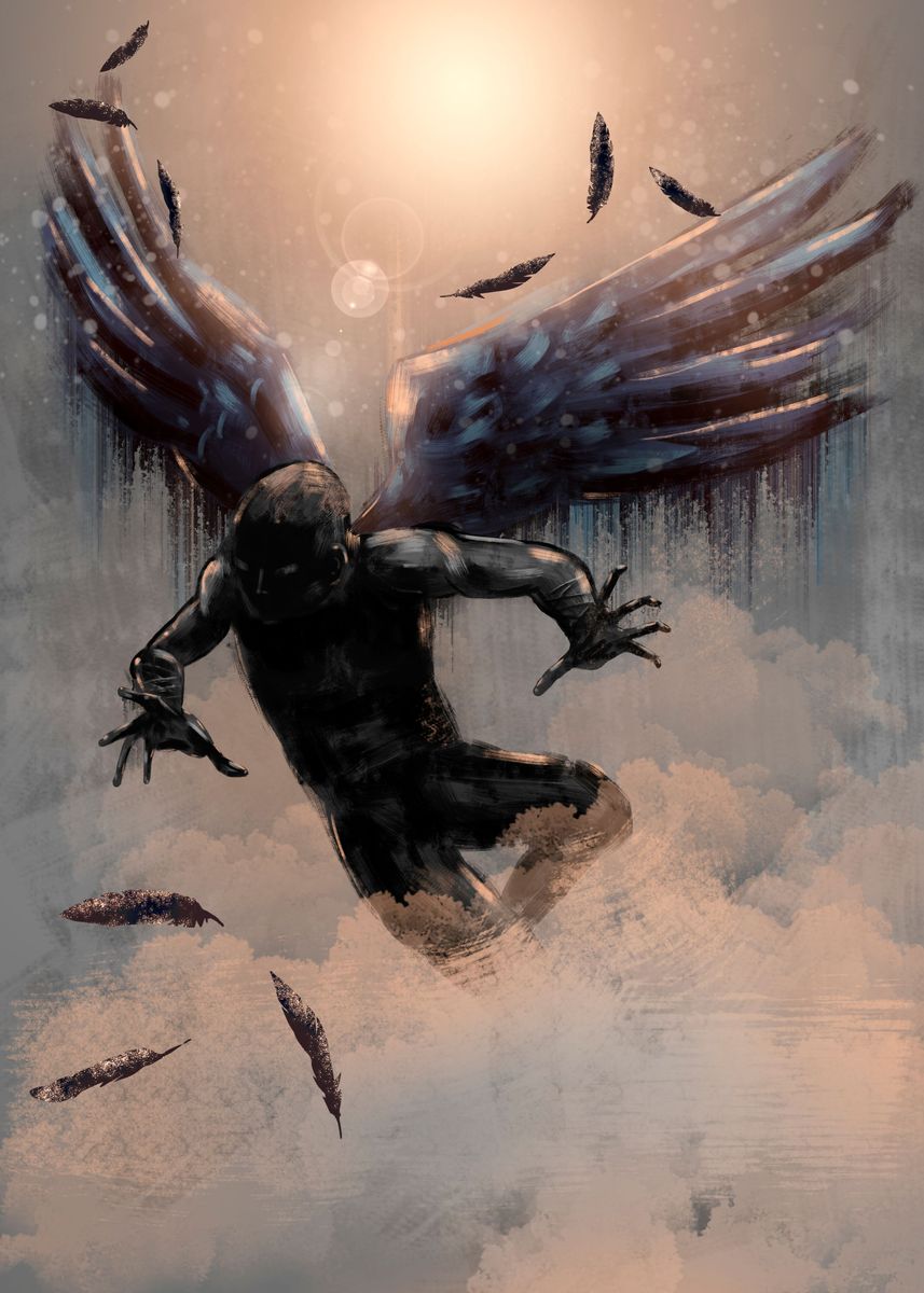 'Icarus' Poster, picture, metal print, paint by Alfonso Navas | Displate