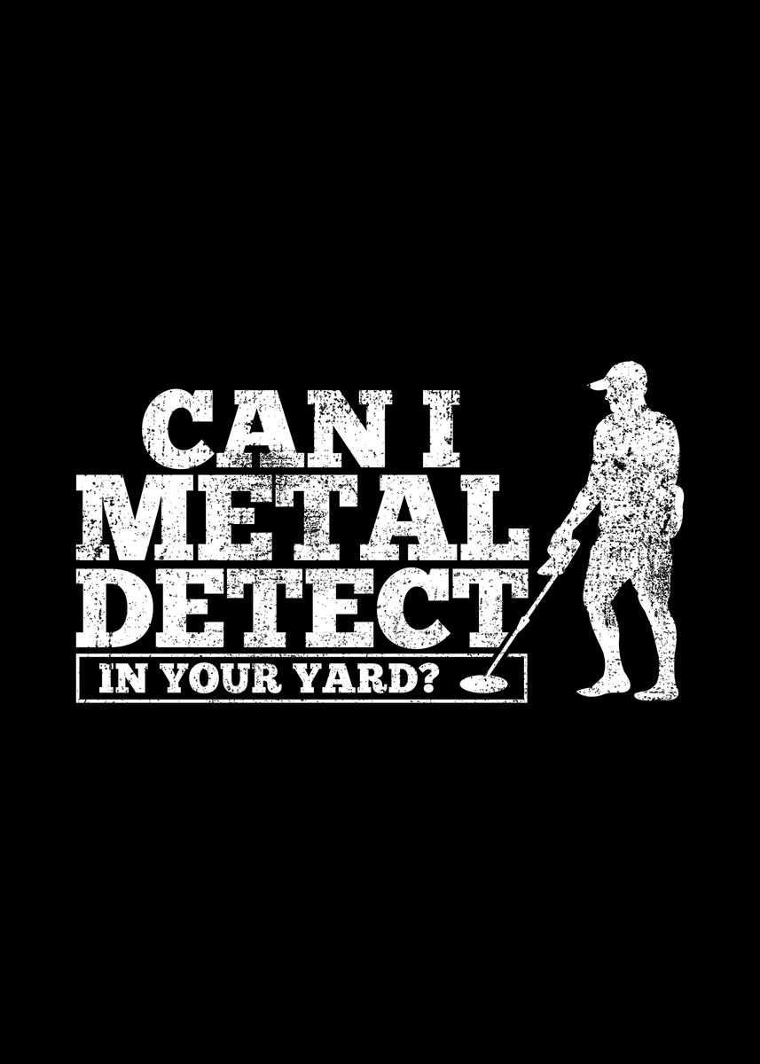 'Metal Detecting Detector' Poster, picture, metal print, paint by ...