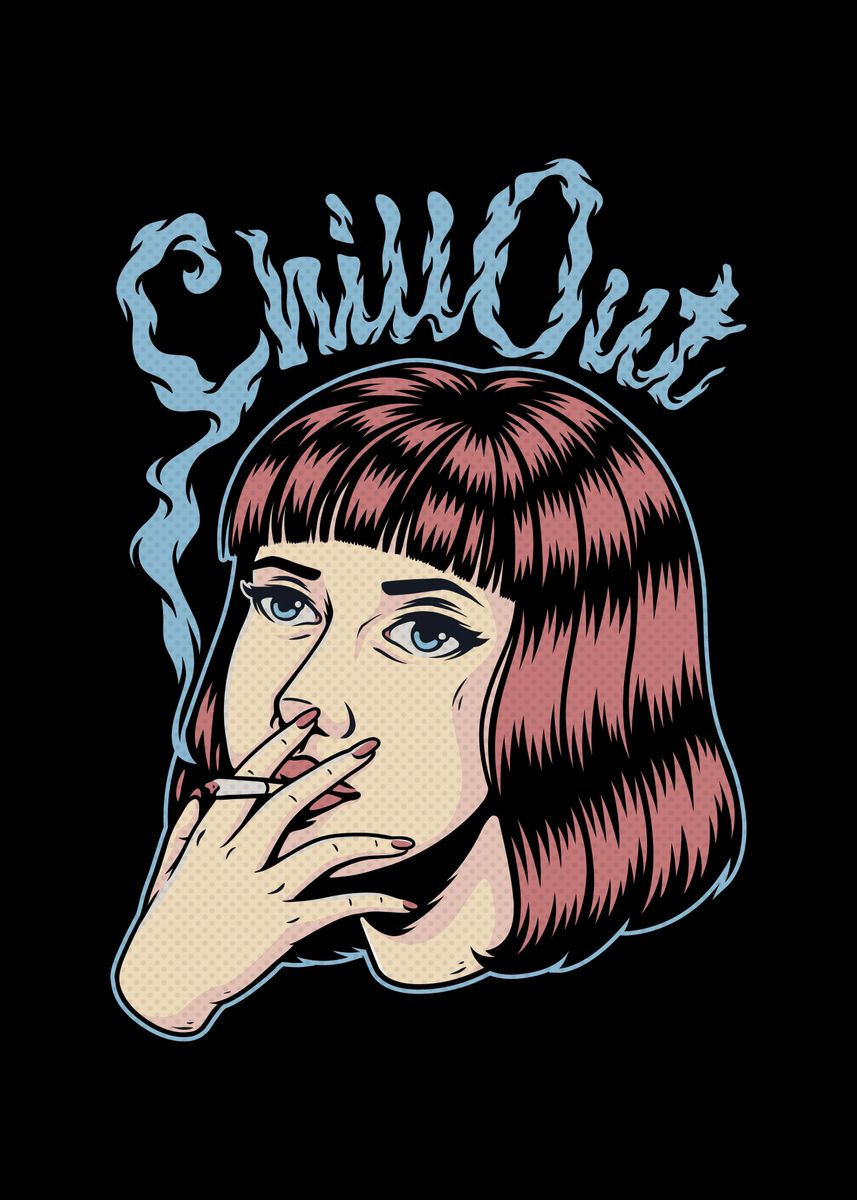 'Chill Out' Poster, picture, metal print, paint by John DonJoe | Displate