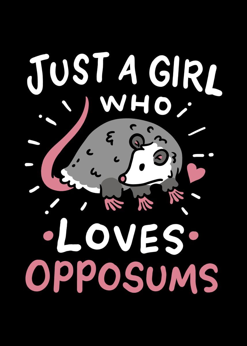 'Opossum Possum' Poster by Mealla | Displate