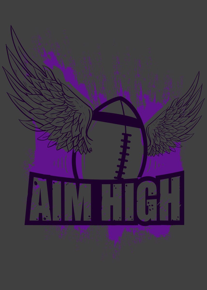 'Aim High' Poster, picture, metal print, paint by BeMi | Displate