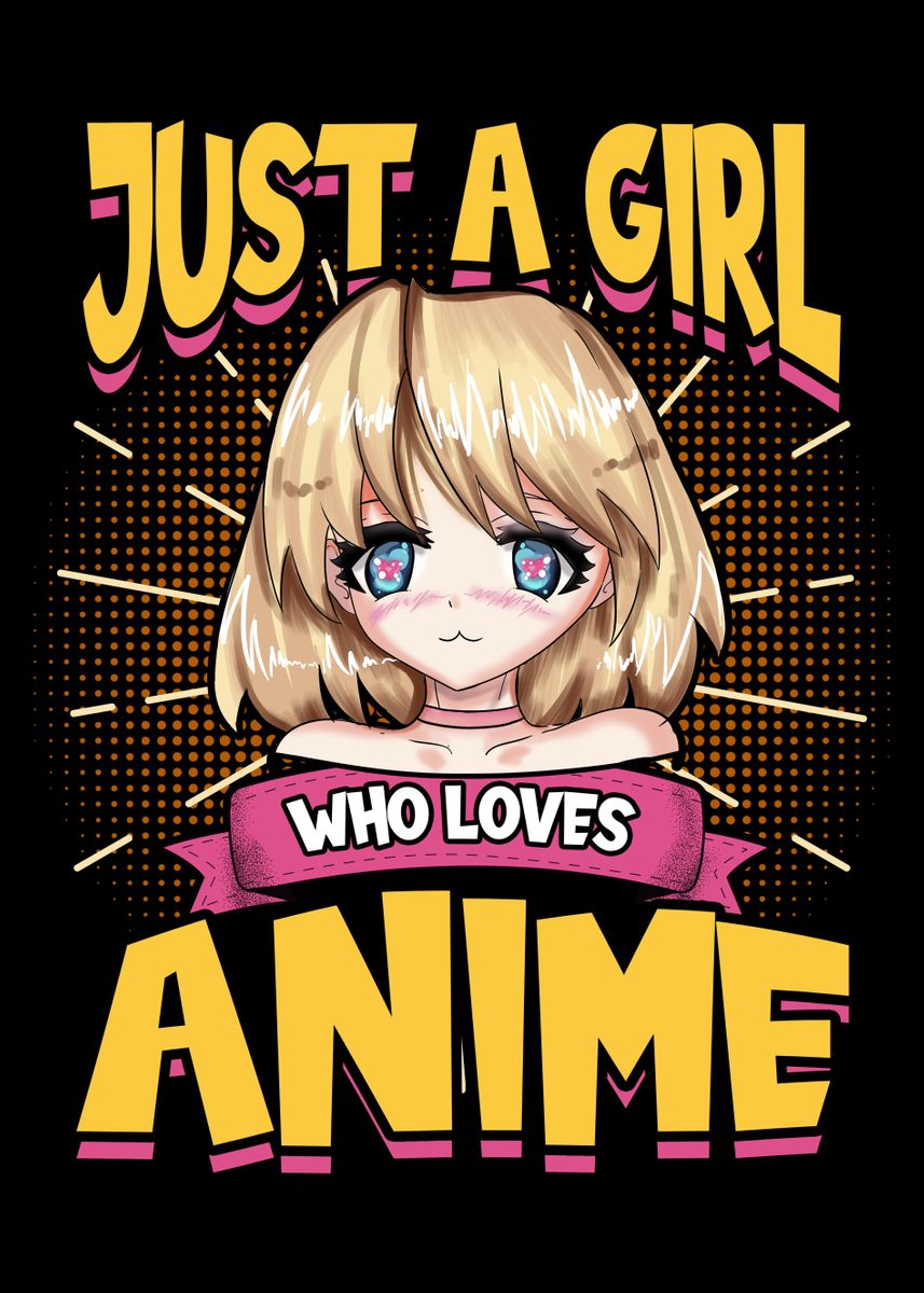 'Anime Otaku Weeb Cosplay' Poster, picture, metal print, paint by PxL ...