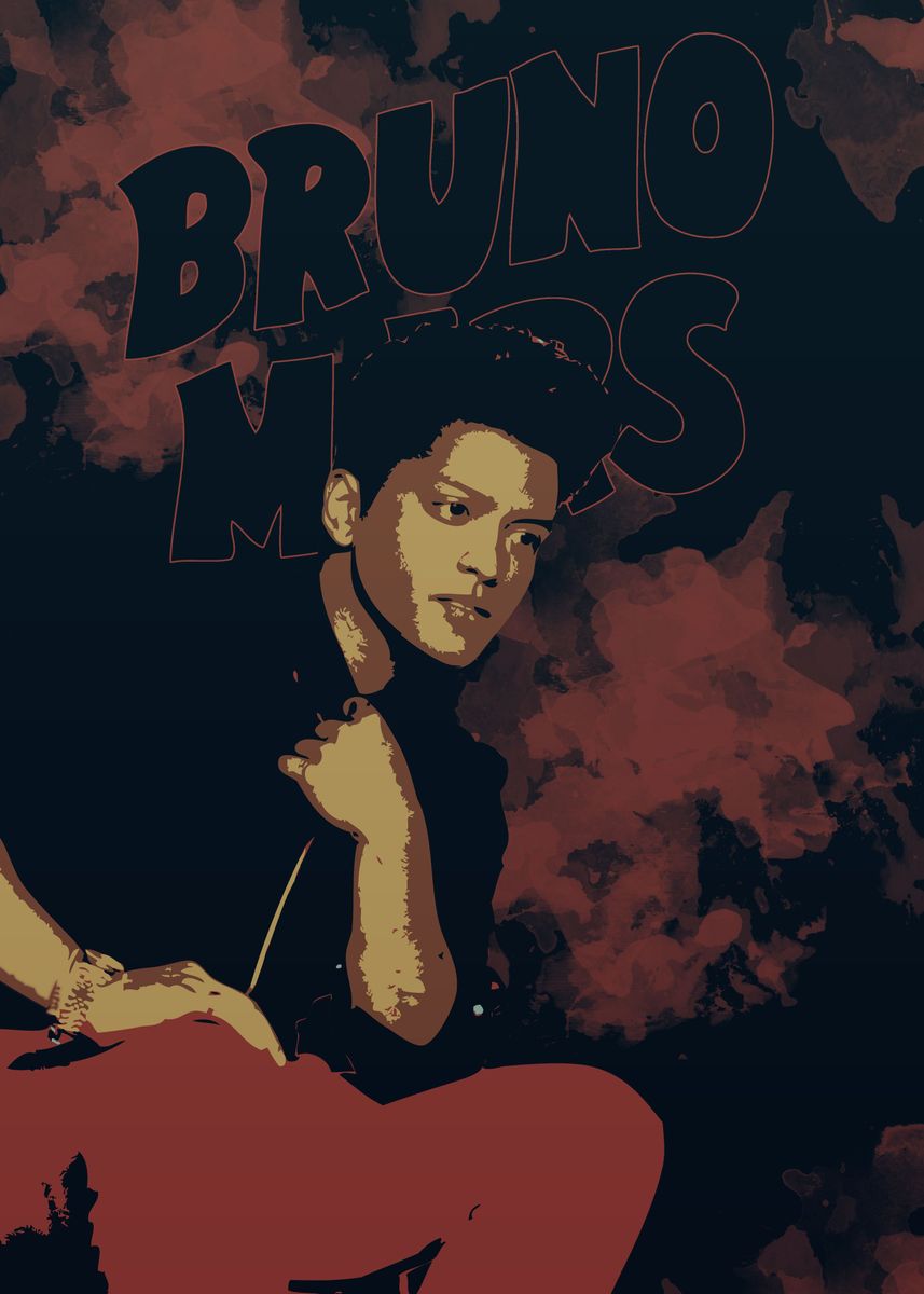 'Bruno Mars' Poster, picture, metal print, paint by Boyd 416 | Displate