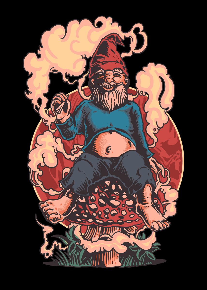 'Garden Gnome' Poster by TerpeneTom | Displate