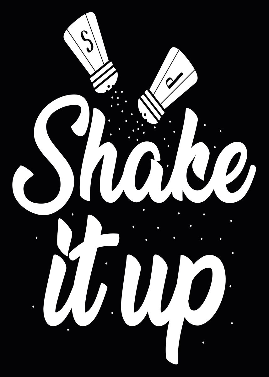 'Shake It Up' Poster, picture, metal print, paint by Bombdesign | Displate