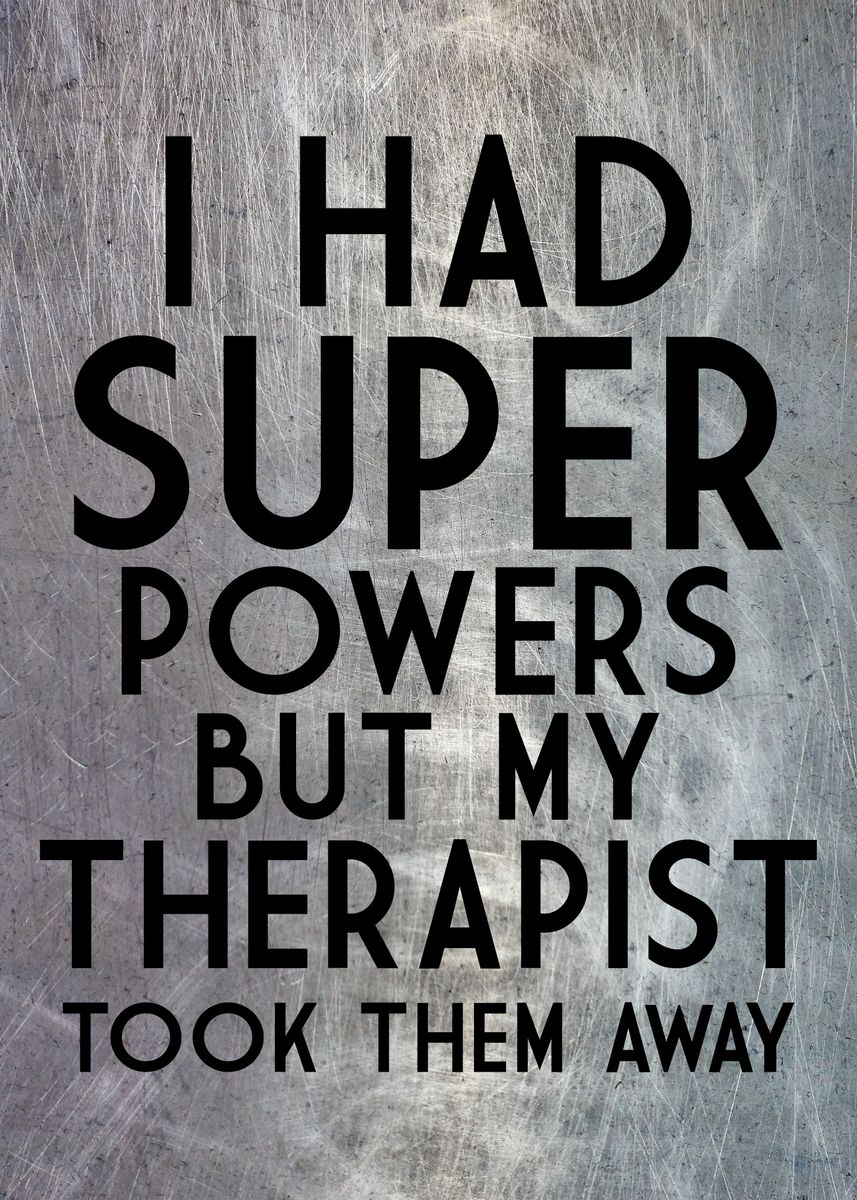 'SUPER POWERS FUNNY' Poster by Atomic Chinook | Displate