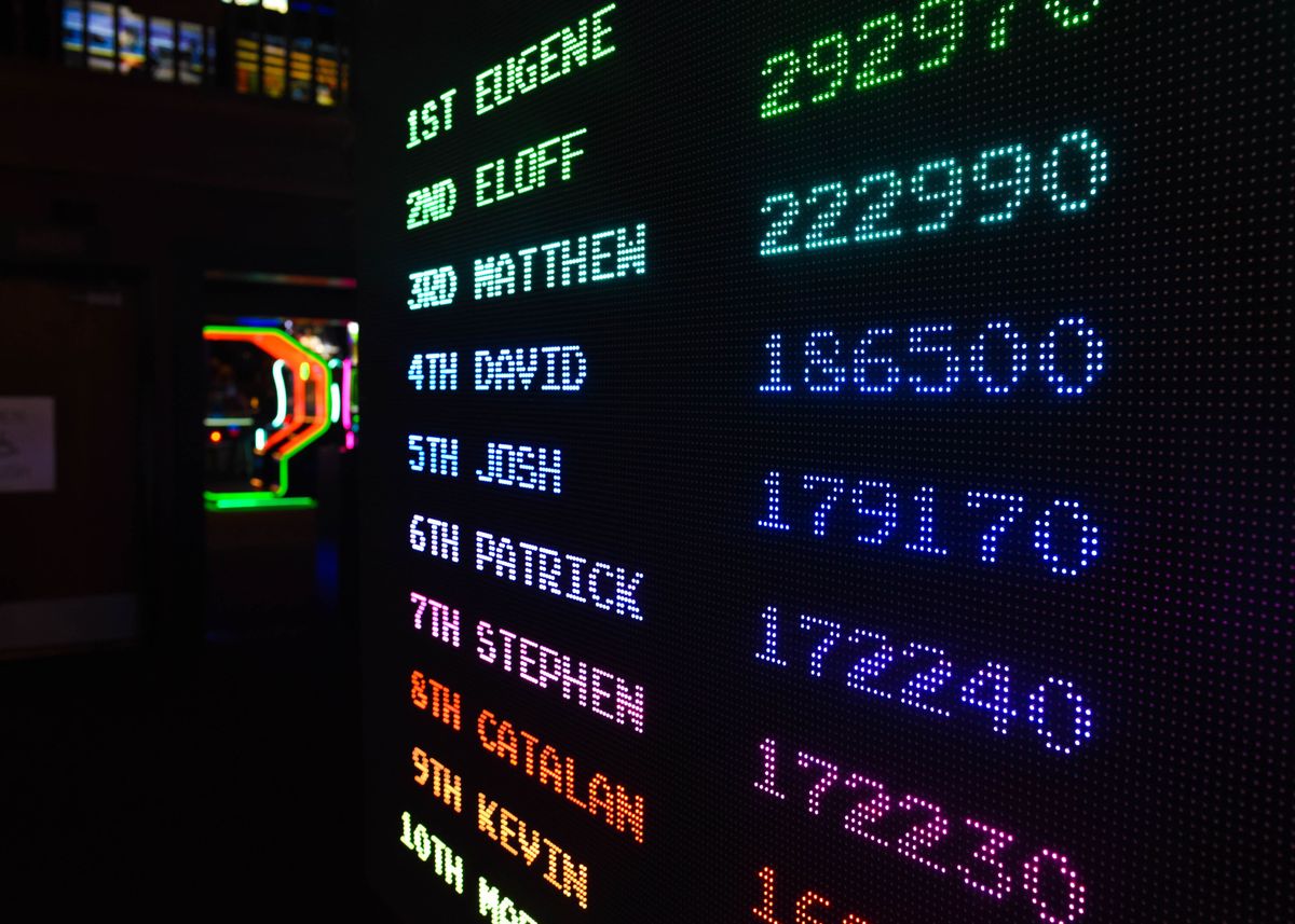 'Arcade high score table' Poster by LCW17 | Displate
