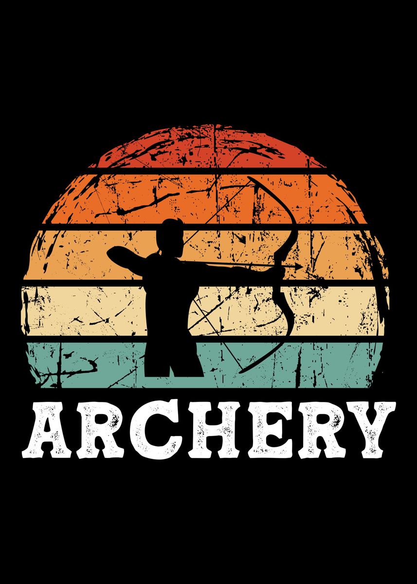 'Archery' Poster, picture, metal print, paint by Hexor | Displate