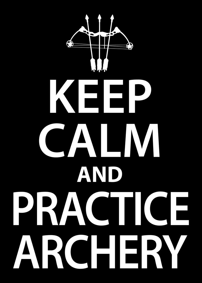'Archery' Poster, picture, metal print, paint by Hexor | Displate