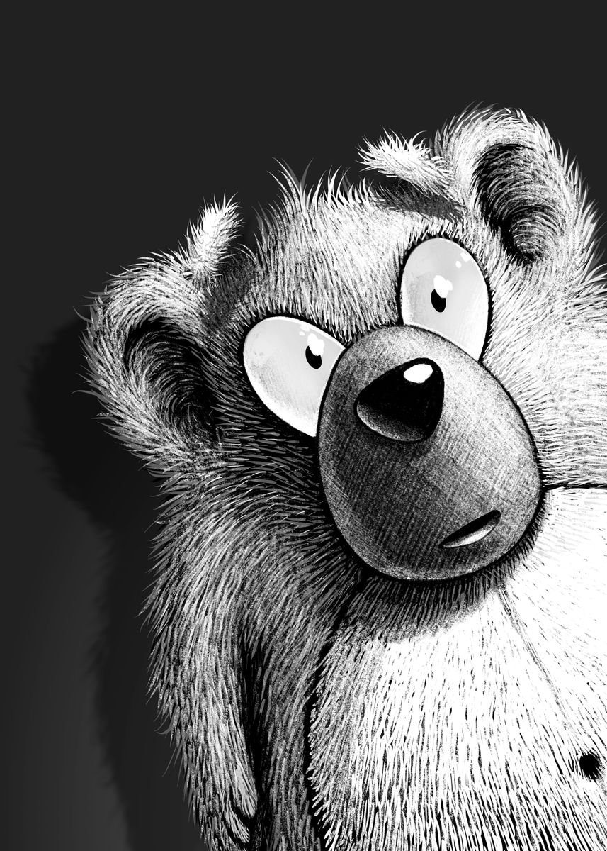 'Little Bear' Poster, picture, metal print, paint by FD DESIGN | Displate