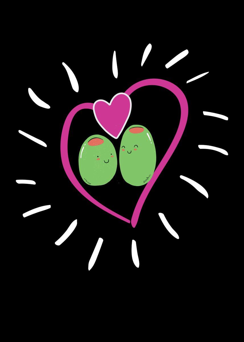 'Olive Love I Love Olives' Poster by MzumO | Displate