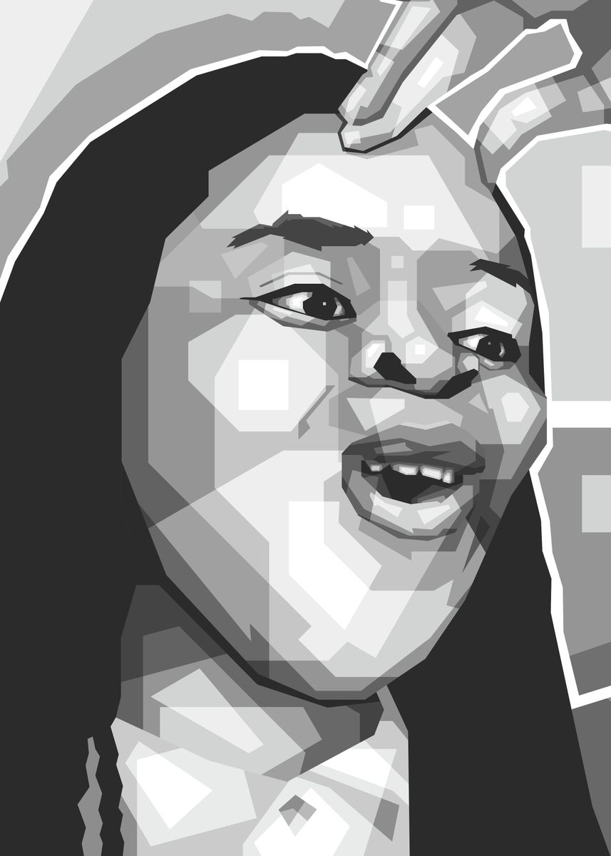 'funny memes grayscale 3' Poster, picture, metal print, paint by Rizky ...