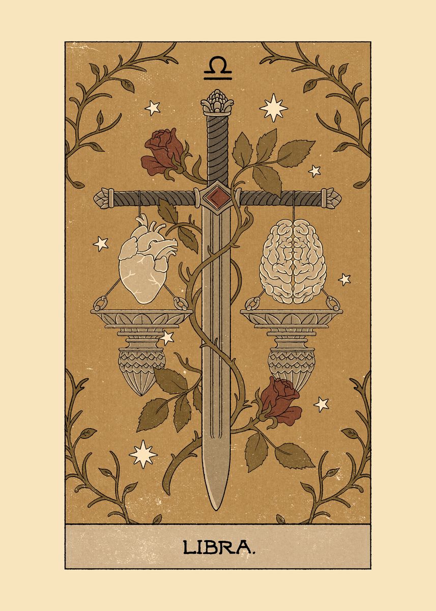 'Libra' Poster, picture, metal print, paint by Thiago Corrêa | Displate