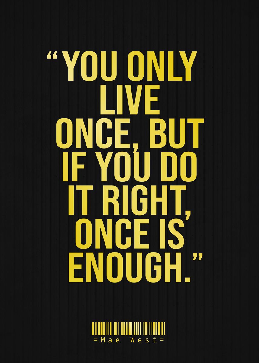 'Legend quote' Poster, picture, metal print, paint by Qreative | Displate