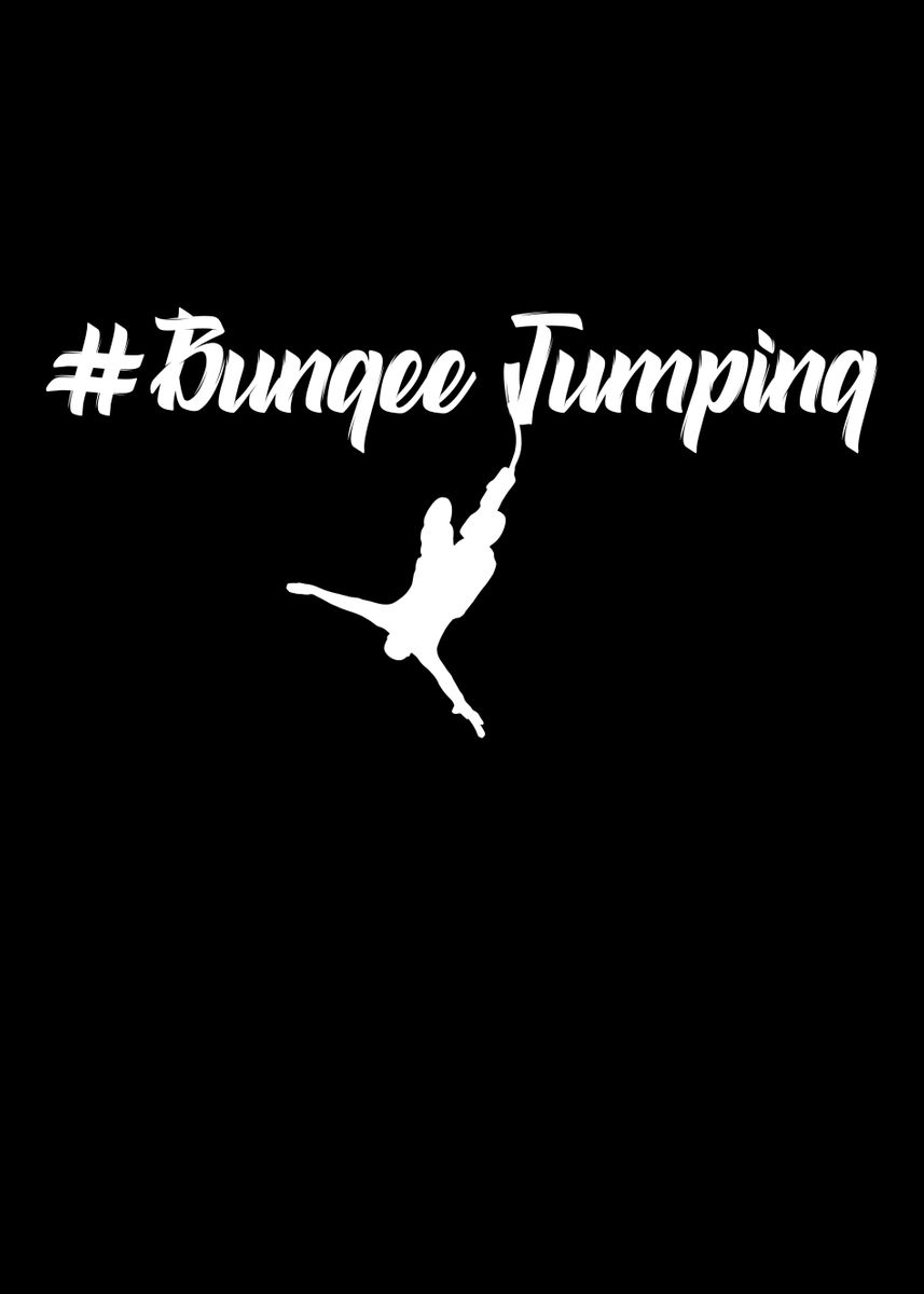 'bungee jumping' Poster, picture, metal print, paint by Andreas ...