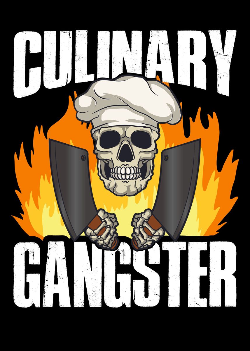 'Culinary Gangster' Poster by CatRobot | Displate