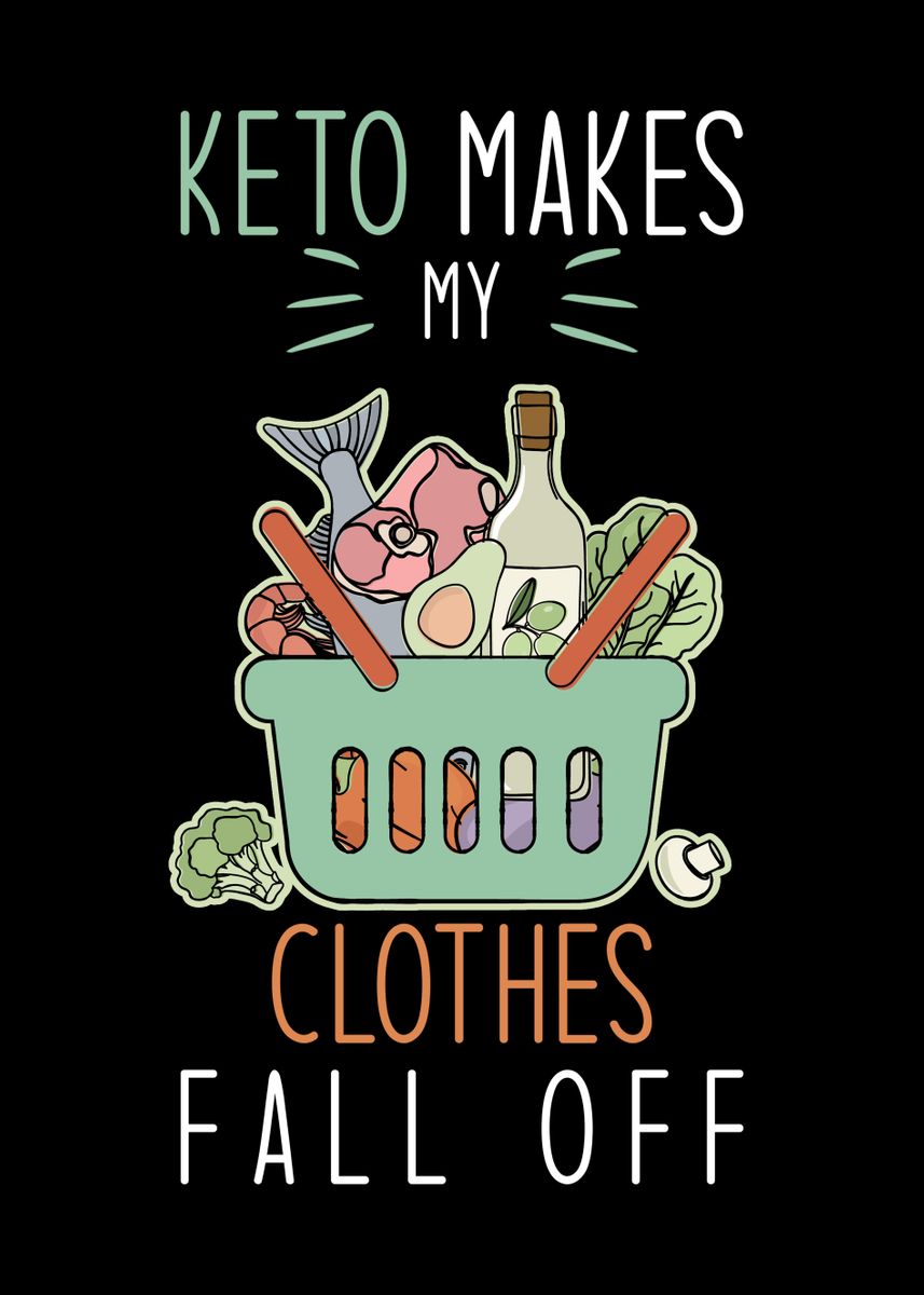 'Keto Diet Lifestyle' Poster, picture, metal print, paint by schmugo ...