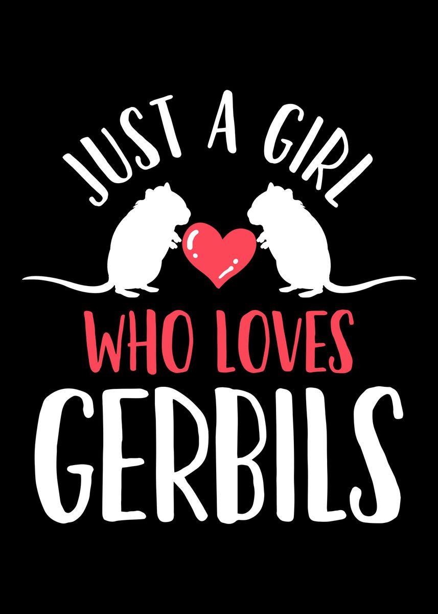 'Gerbil Gerbil Lover' Poster, picture, metal print, paint by BLVCKPLATE ...