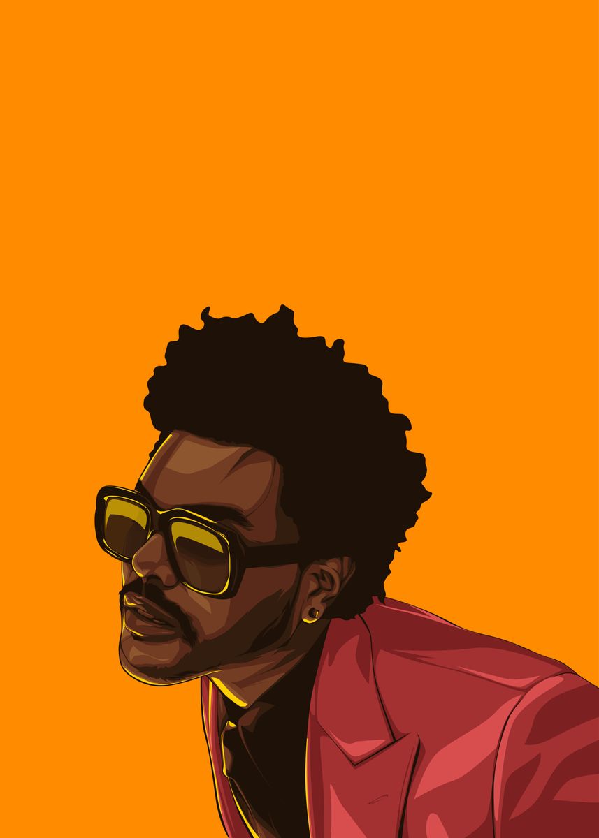 'The Weeknd' Poster, picture, metal print, paint by alvin alban | Displate