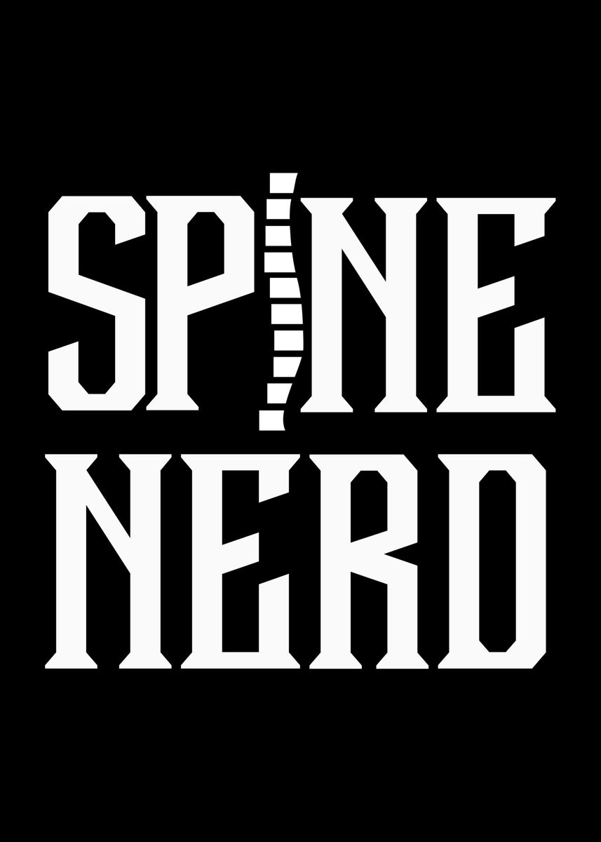 'Spine Nerd' Poster by FunnyGifts | Displate