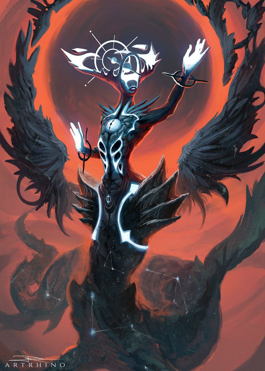 'Cosmic Archangel' Poster, picture, metal print, paint by Thomas Ricci ...