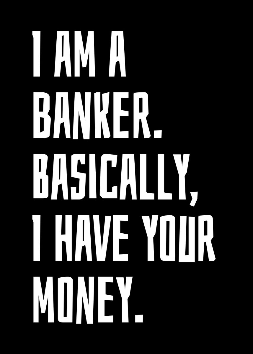 'Banker' Poster, picture, metal print, paint by MarkOnDark | Displate