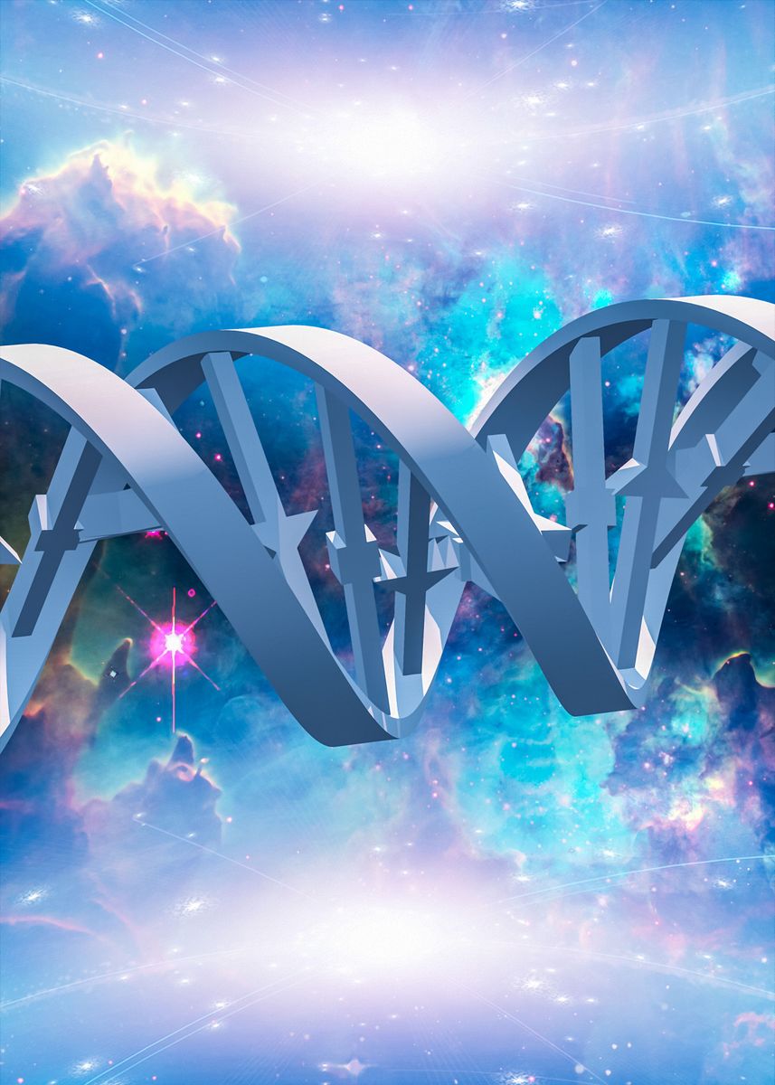 'DNA strand' Poster, picture, metal print, paint by Bruce Rolff | Displate