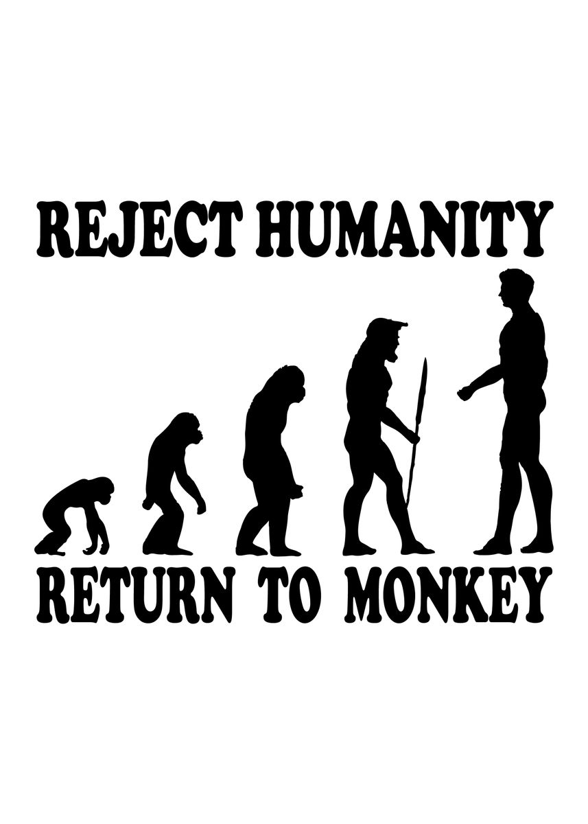 'Return To Monkey 1' Poster, picture, metal print, paint by ...