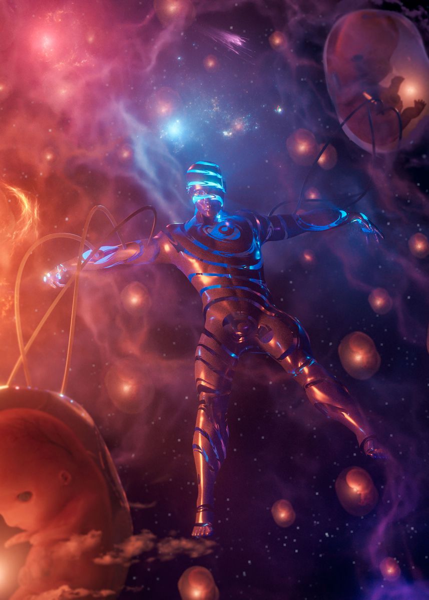 'Infinitum' Poster, picture, metal print, paint by Ron Braun | Displate