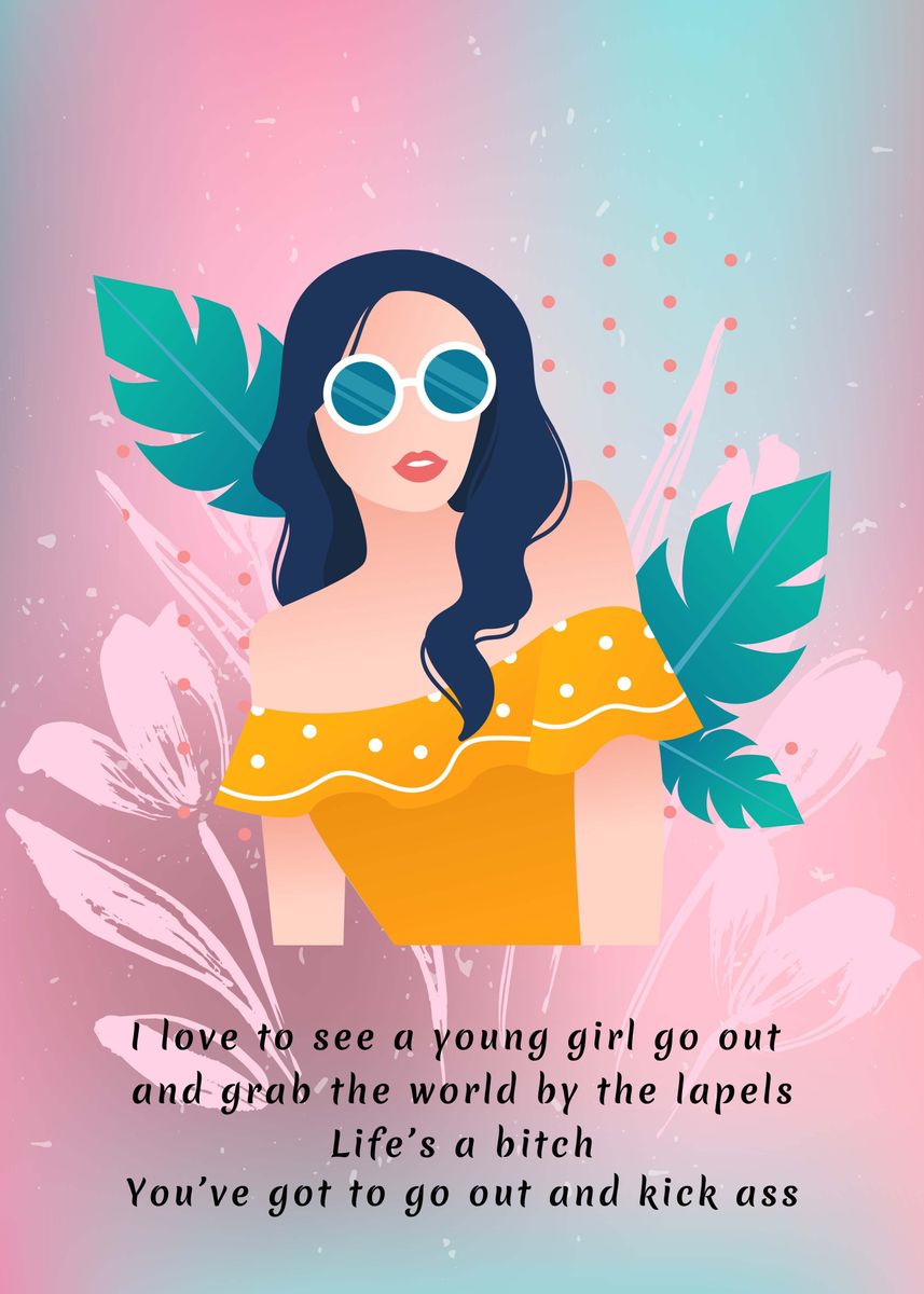 'Happy Woman ' Poster, picture, metal print, paint by AtlantaAlford ...