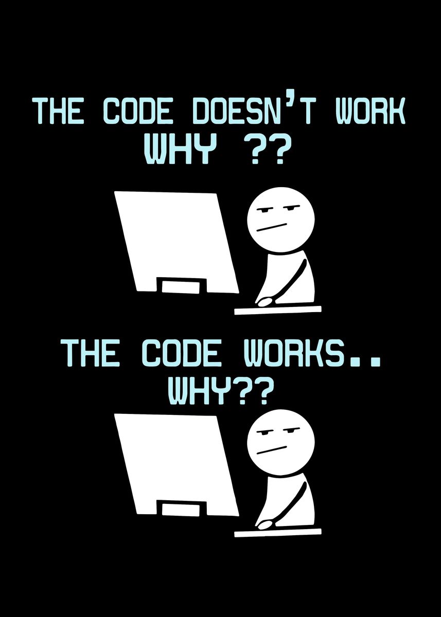 'Programmer meme' Poster by Metal Posters | Displate