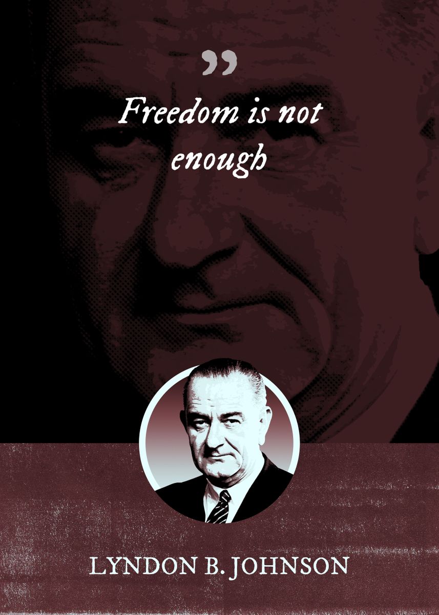 'Freedom is not enough' Poster by Syahrasi | Displate