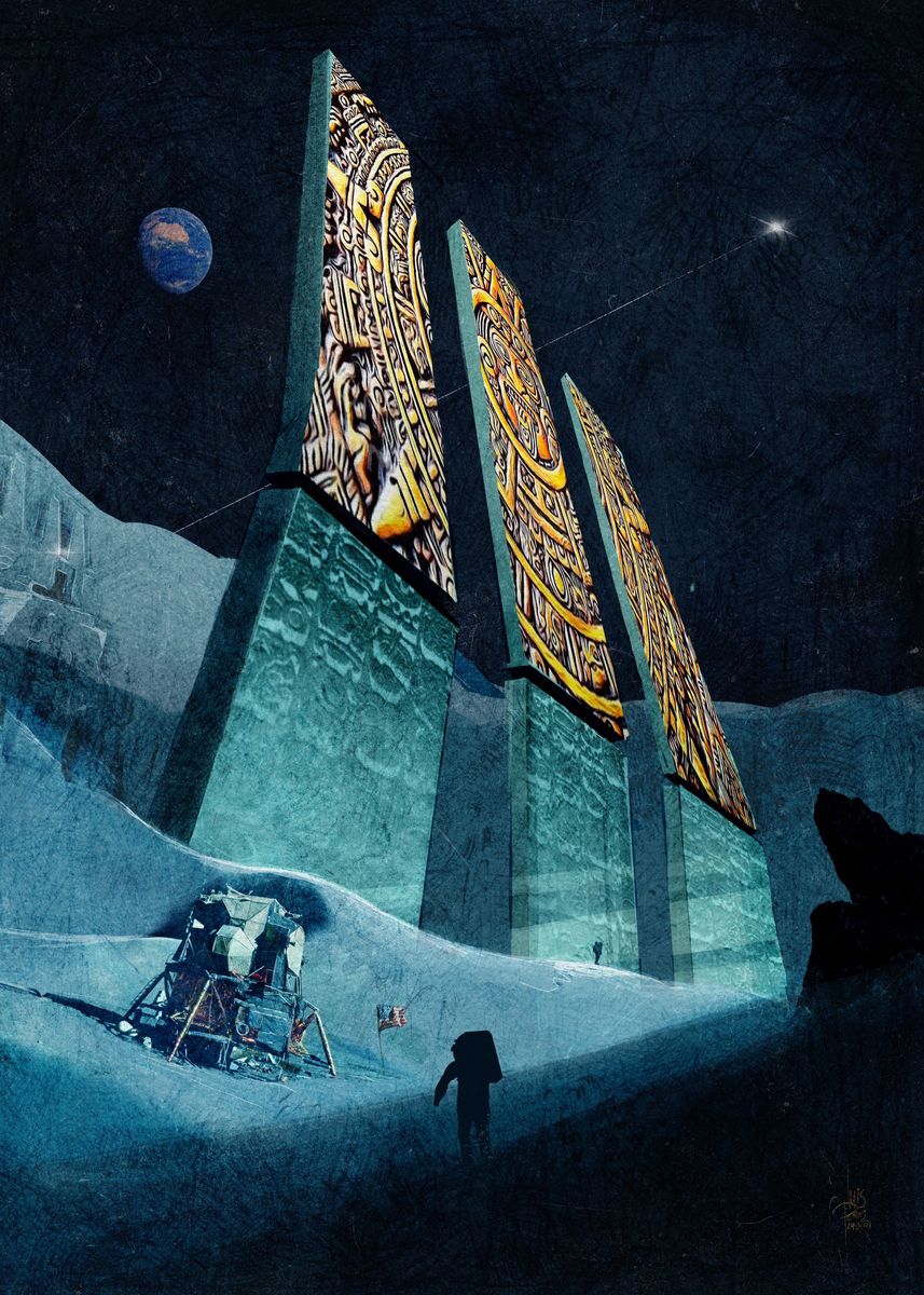 'The Sentinel' Poster, picture, metal print, paint by Luis Peres | Displate