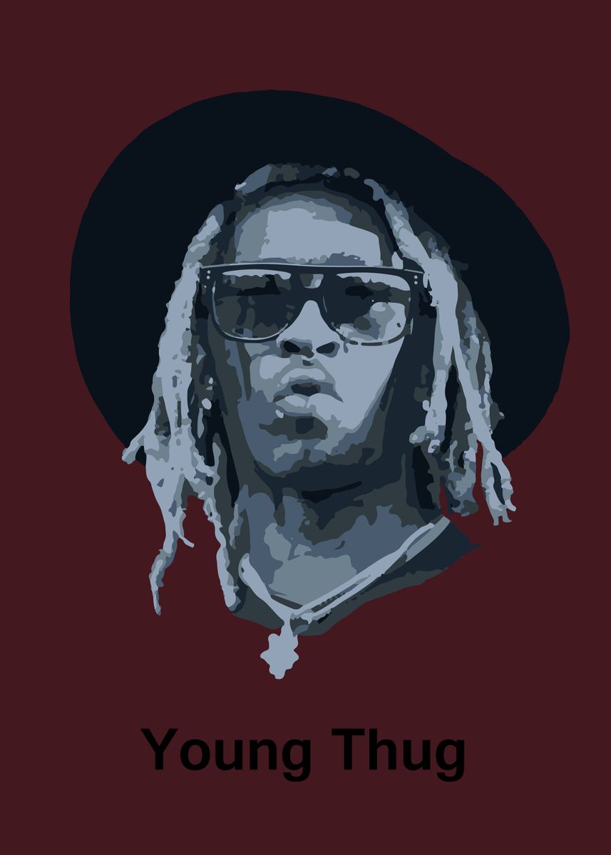 'young thug' Poster, picture, metal print, paint by DS Studio | Displate
