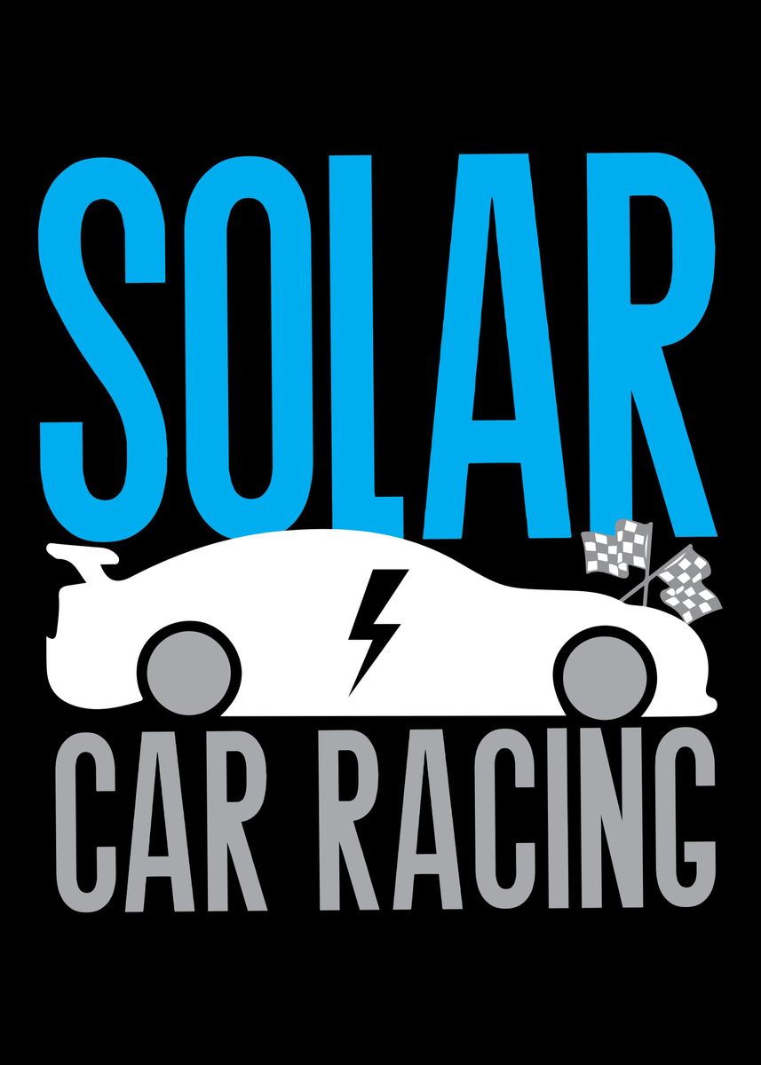 'Solar Car Racing Automobil' Poster, picture, metal print, paint by ...