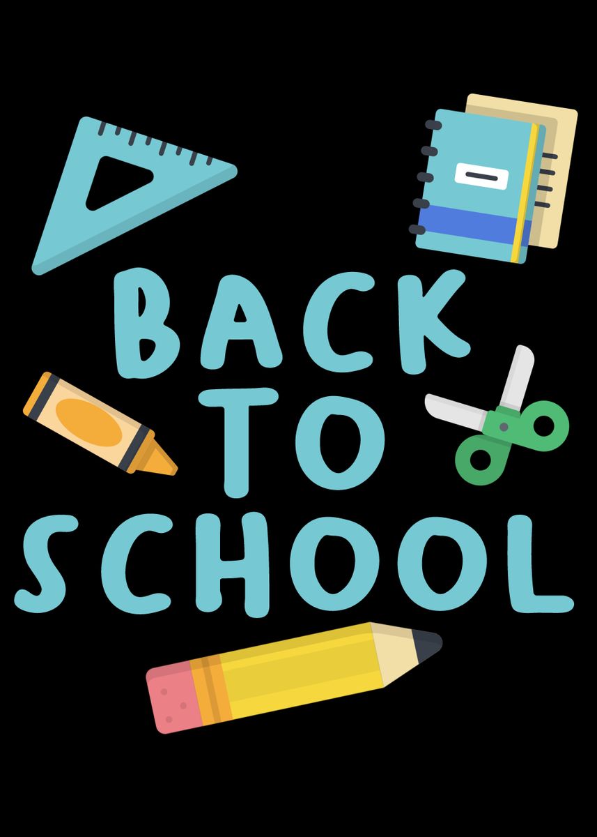 'Back to School Homeschool' Poster, picture, metal print, paint by ...