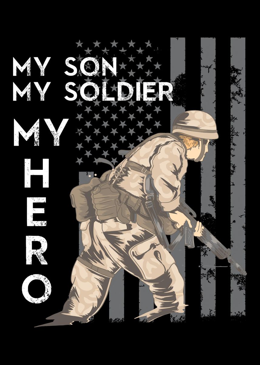 'Soldier Military Veteran' Poster, picture, metal print, paint by ...
