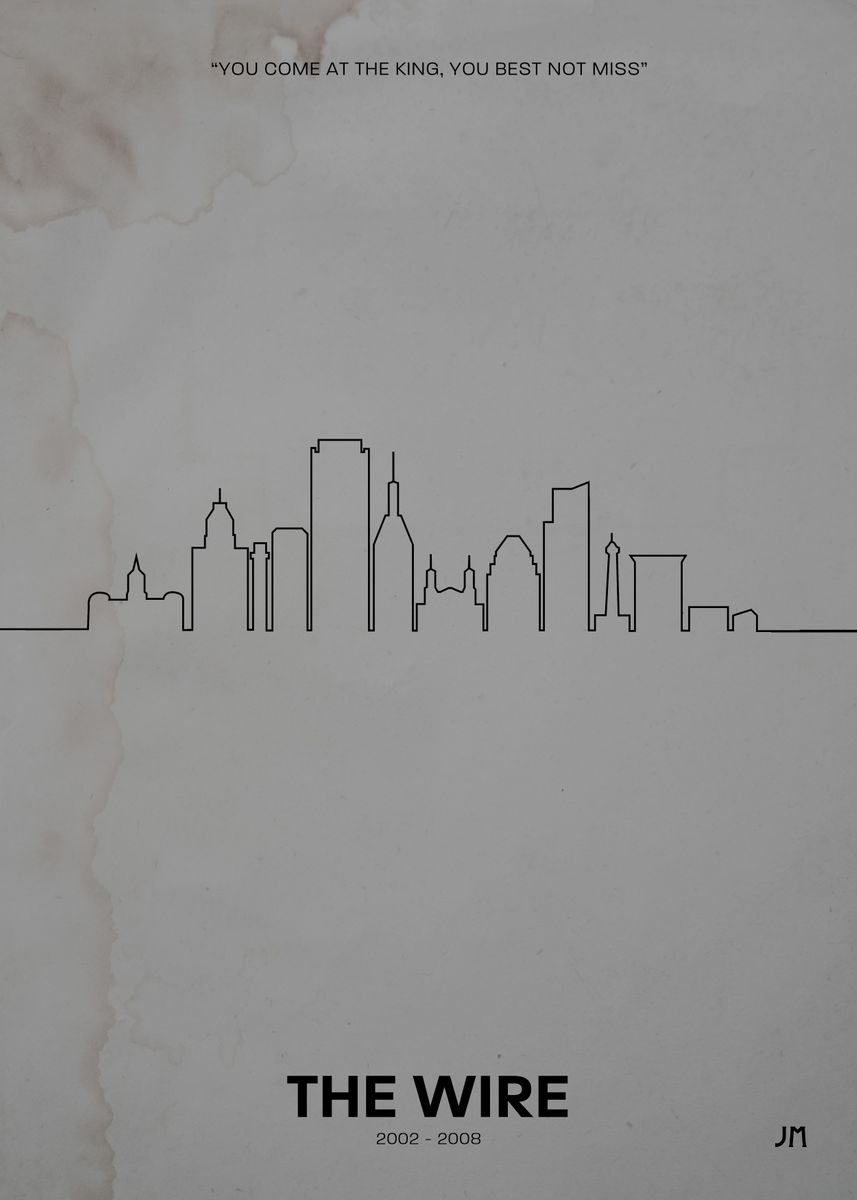 'The Wire' Poster, picture, metal print, paint by MyDigitalMind | Displate