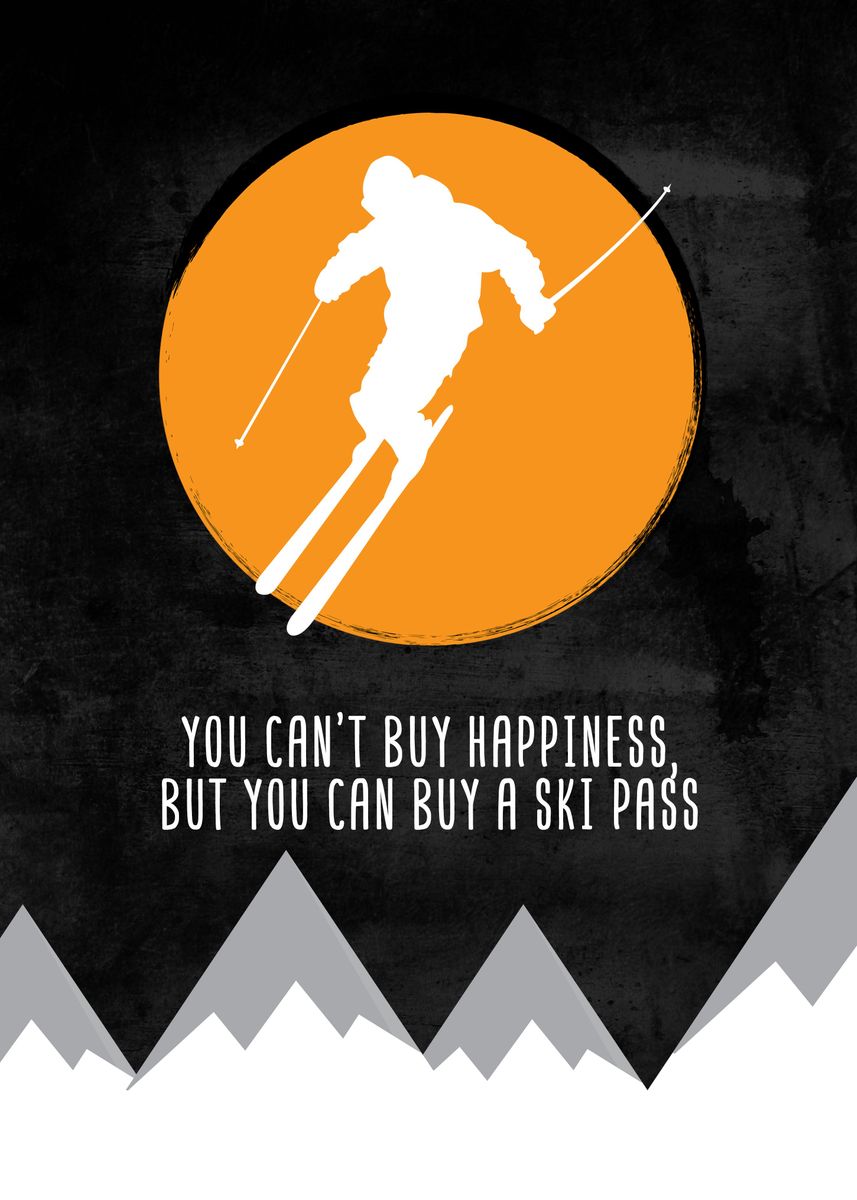 'Ski Winter Sports Wall Art' Poster, picture, metal print, paint by ...