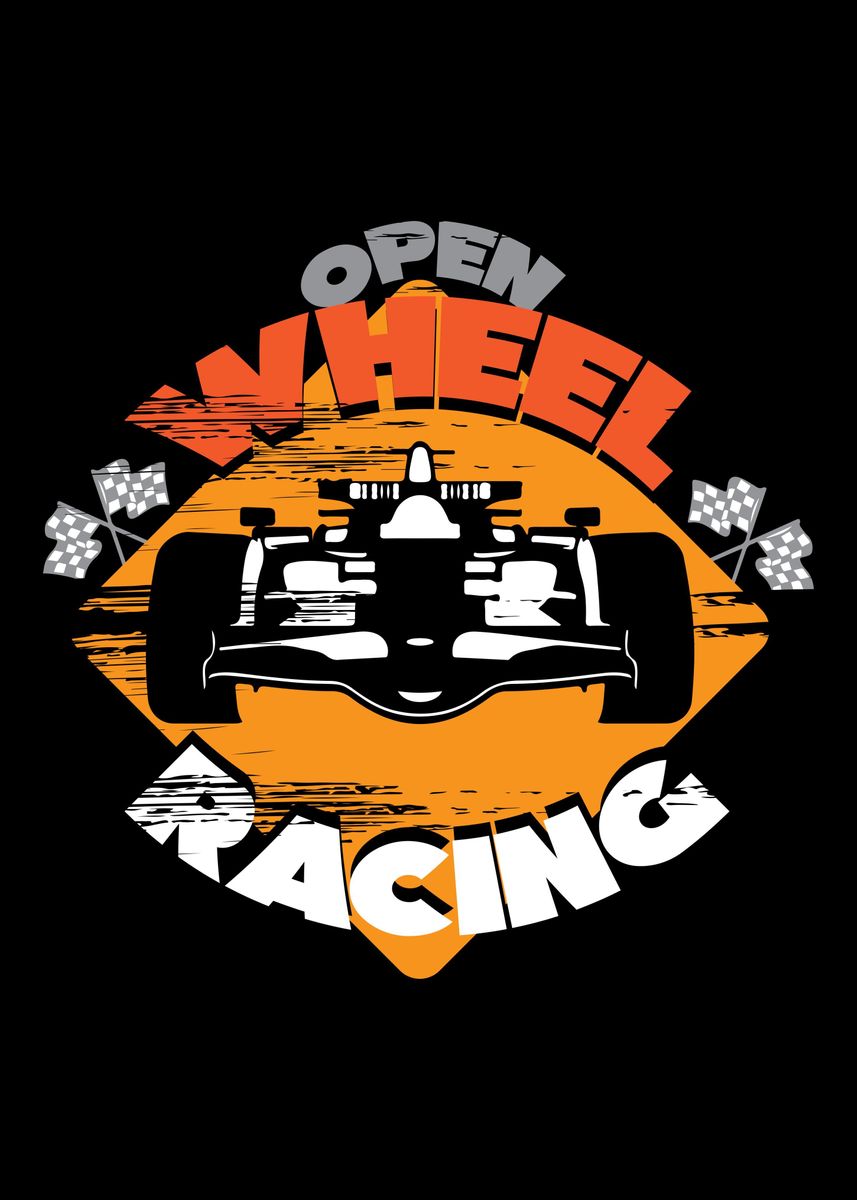 'Open Wheel Racing Race Rac' Poster, picture, metal print, paint by ...