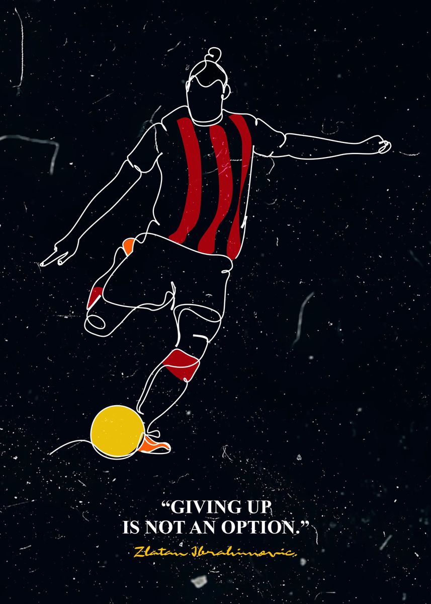 'IBRA QUOTE' Poster, picture, metal print, paint by MoveUp | Displate