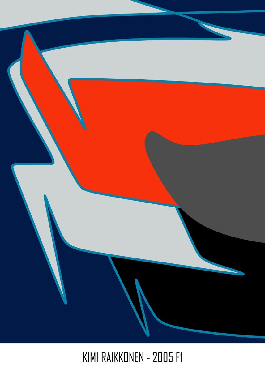 'Kimi Raikkonen 2005 F1' Poster by Josh B | Displate