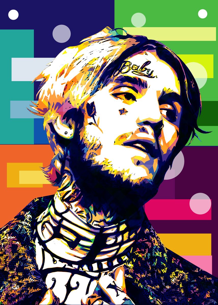 'Lil Peep ' Poster by San Illustrator | Displate