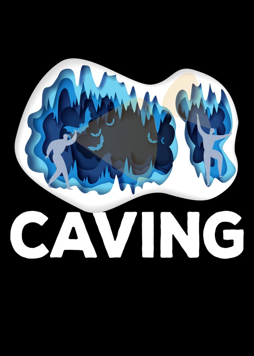 'Caving' Poster by Mooon | Displate