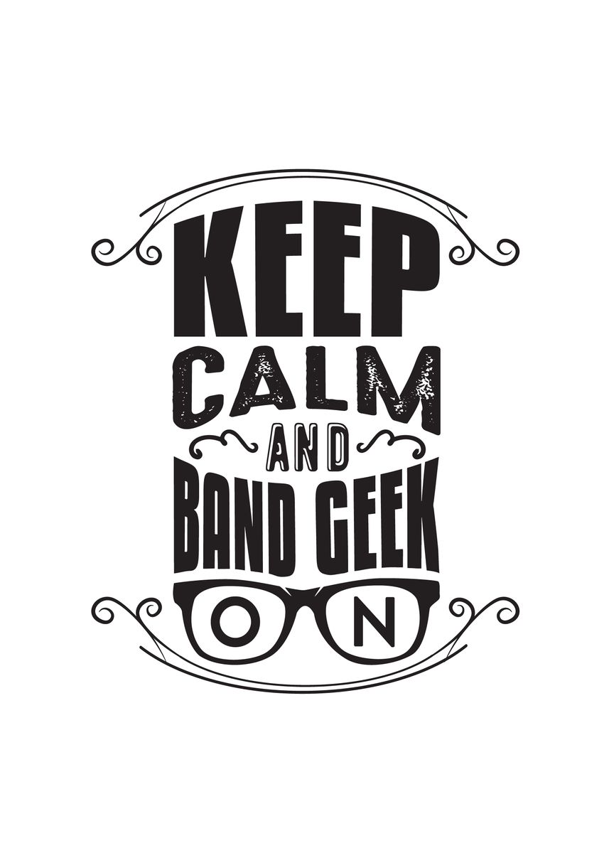 'Keep Calm Geek' Poster, picture, metal print, paint by Beone Digital ...